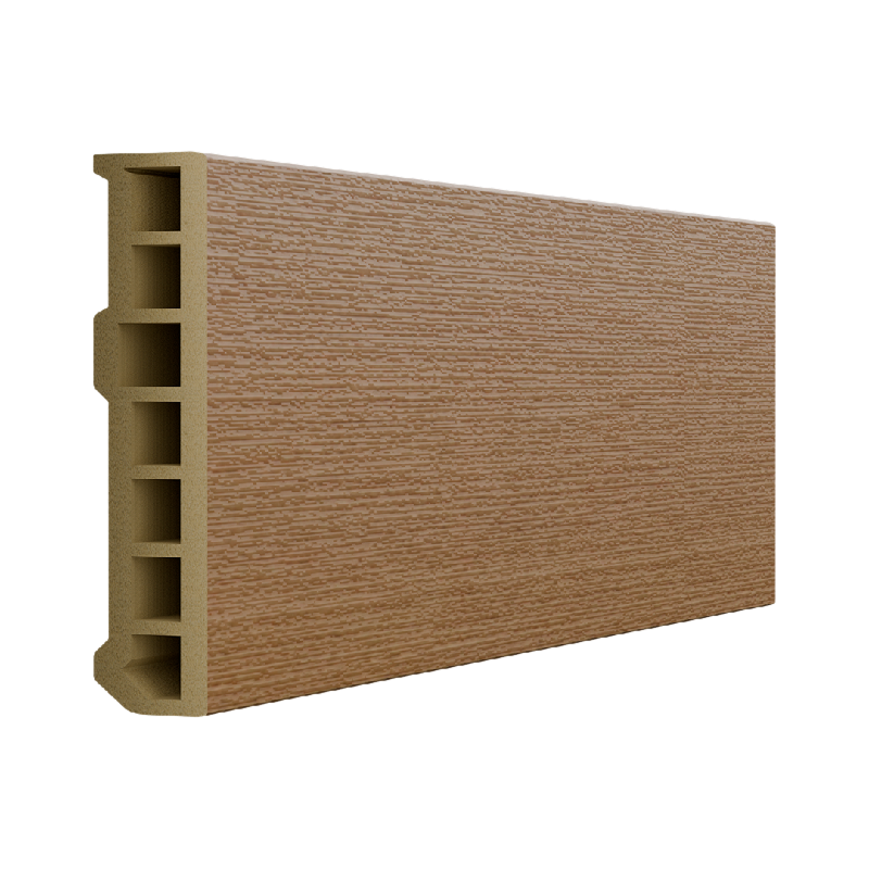 Rodapé em PVC Wood Liso 7,0 cm Cappuccino